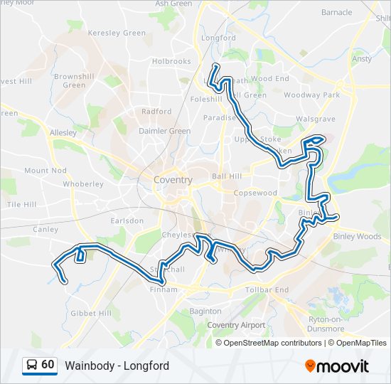 60 Route: Schedules, Stops & Maps - Uni Interchange Uw1 (Updated)