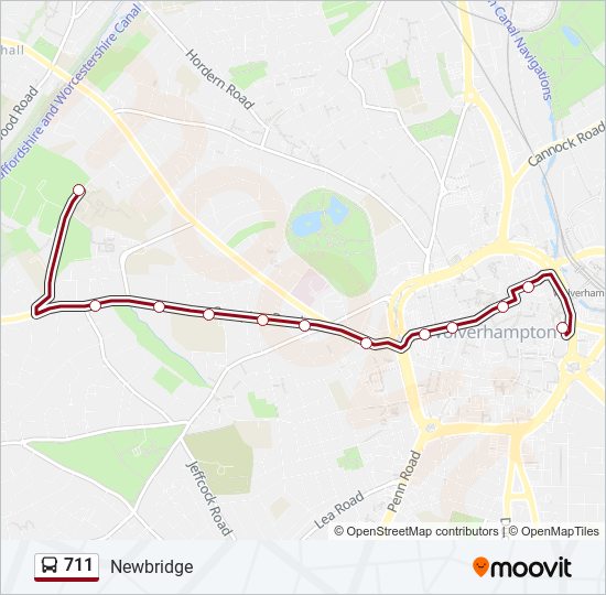 711 Route: Schedules, Stops & Maps - Newbridge (Updated)