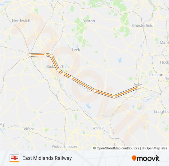 east midlands railway Route: Schedules, Stops & Maps - Derby (Updated)