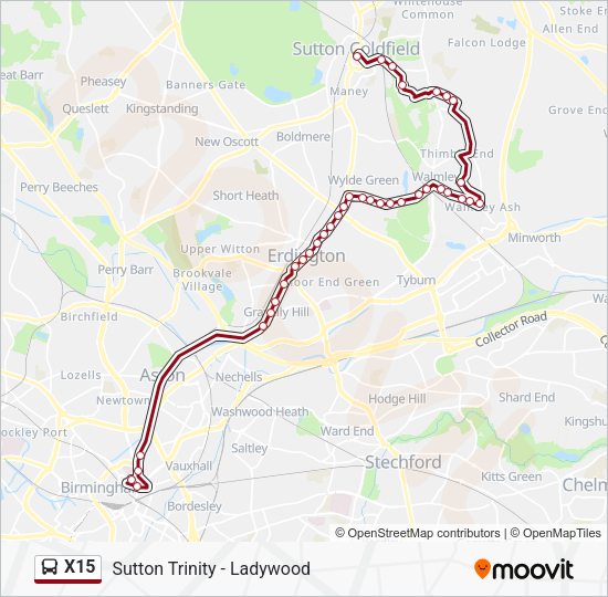 x15 Route: Schedules, Stops & Maps - Tesco Express (Updated)