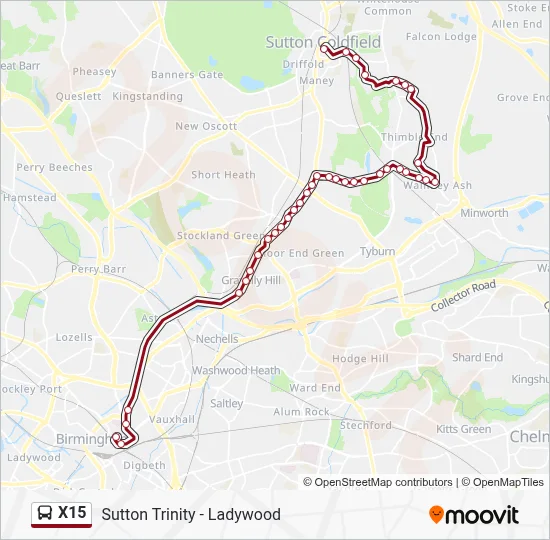 X15 Route: Schedules, Stops & Maps - The Square Peg (Updated)