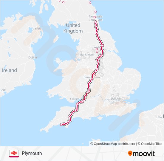 CROSSCOUNTRY Route: Schedules, Stops & Maps - Plymouth (Updated)