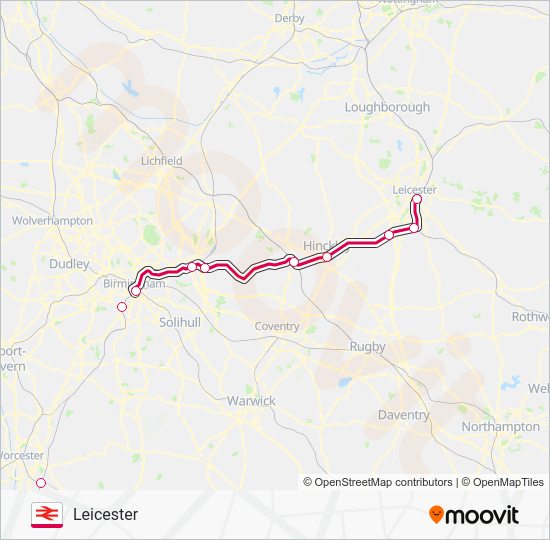 CROSSCOUNTRY Route: Schedules, Stops & Maps - Leicester (Updated)