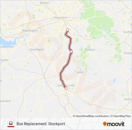 avanti west coast Route: Schedules, Stops & Maps - Bus Replacement ...