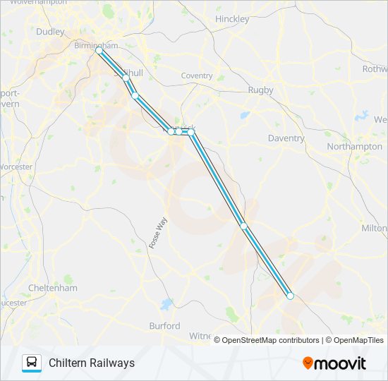 chiltern railways Route: Schedules, Stops & Maps - Bus Replacement ...