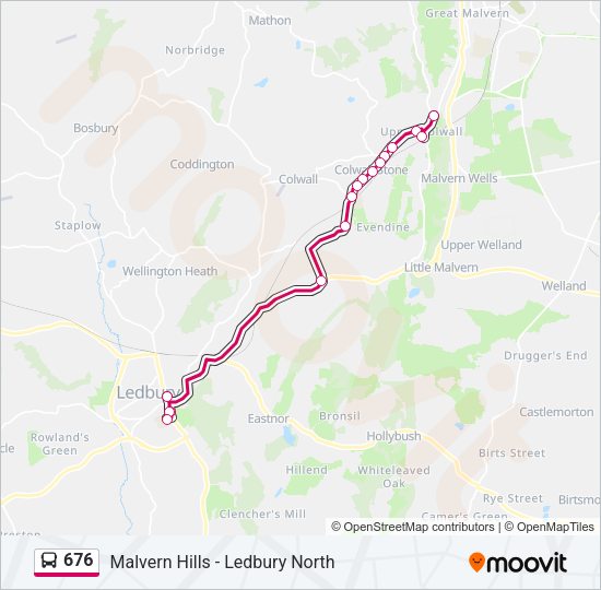 676 Route: Schedules, Stops & Maps - Ledbury (Updated)