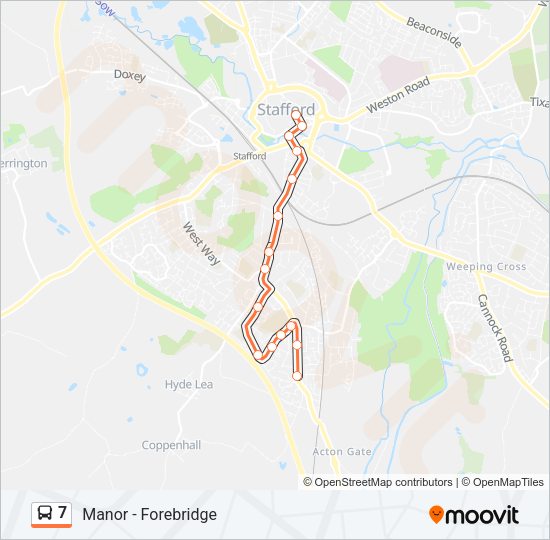 7 Route: Schedules, Stops & Maps - Shrewsbury Arms (Updated)
