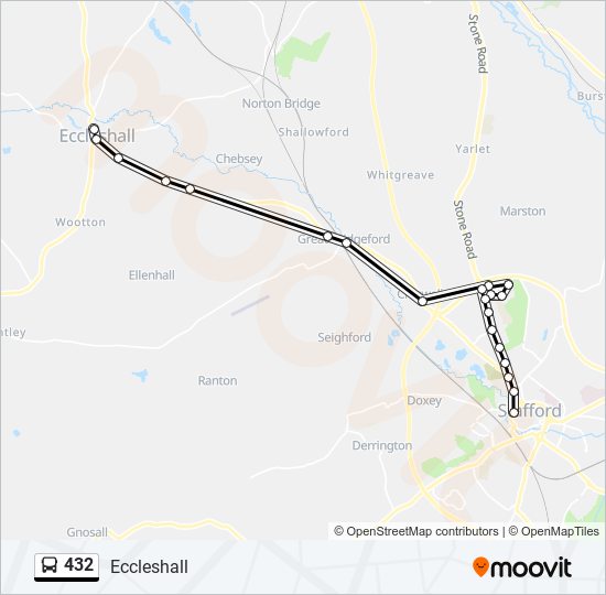 432 Route: Schedules, Stops & Maps - Eccleshall (Updated)