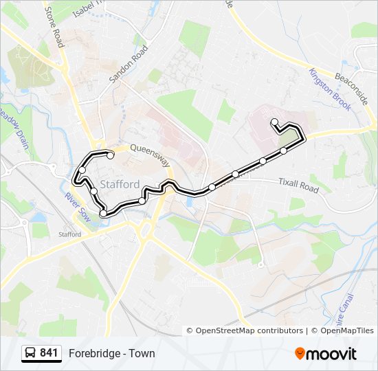 841 Route: Schedules, Stops & Maps - Stafford (Updated)