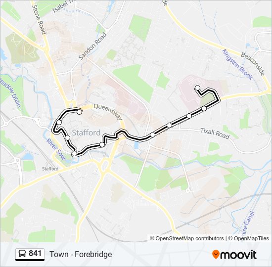 841 Route: Schedules, Stops & Maps - Stafford (Updated)