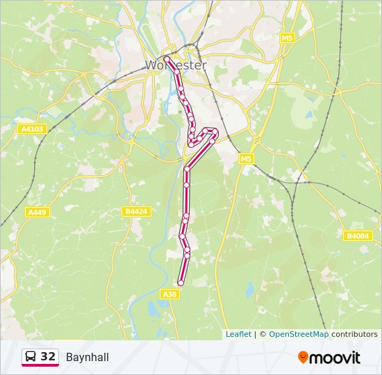 32 Route: Schedules, Stops & Maps - Baynhall