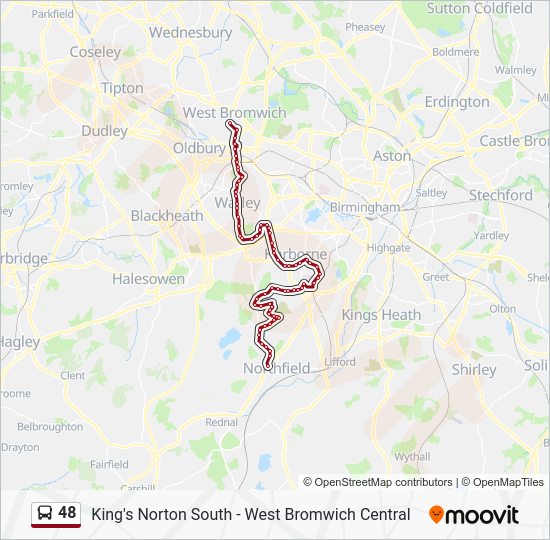 48 Route: Schedules, Stops & Maps - Bristol Rd (Updated)