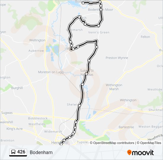 426 Route: Schedules, Stops & Maps - Bodenham (Updated)