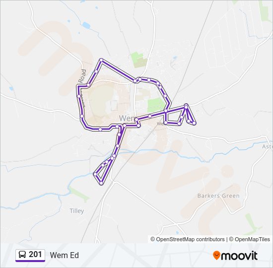201 Route: Schedules, Stops & Maps - Wem Circular (Updated)