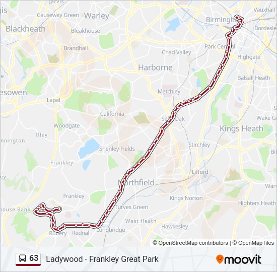 63 Route: Schedules, Stops & Maps - Old Square (Updated)