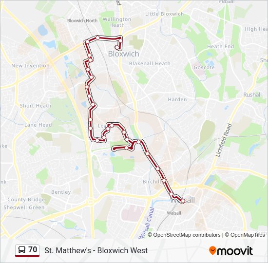 70 Route: Schedules, Stops & Maps - Samuel St (Updated)
