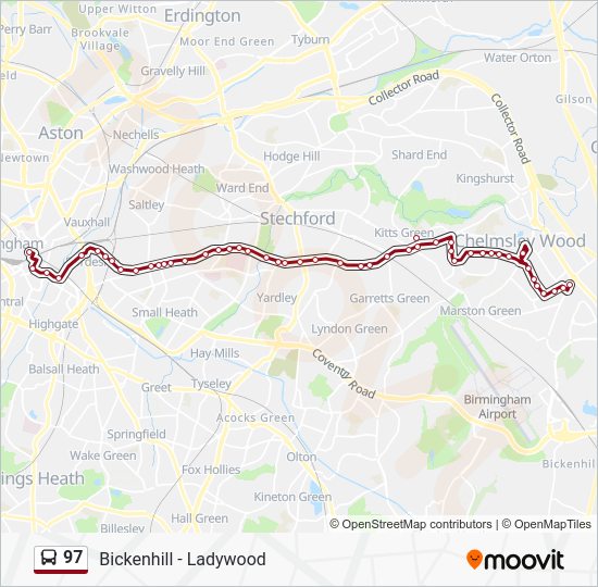 97 Route: Schedules, Stops & Maps - Church Centre (Updated)