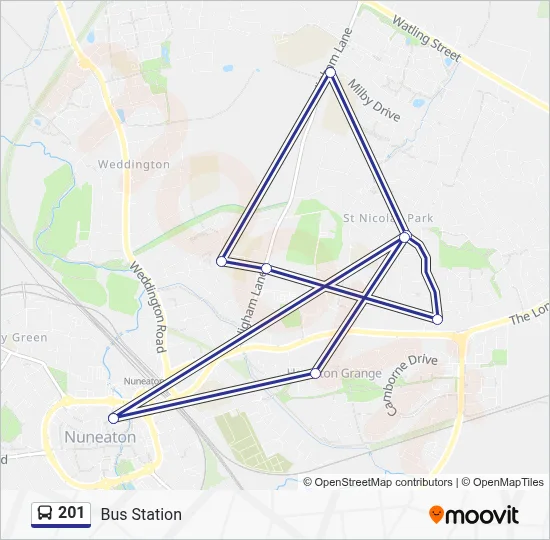 201 Route: Schedules, Stops & Maps - Bus Station (Updated)