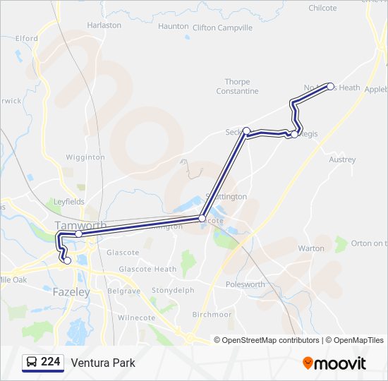 224 Route: Schedules, Stops & Maps - Ventura Park (Updated)