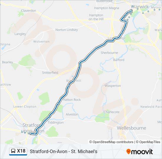 x18 Route: Schedules, Stops & Maps - Stratford (Updated)