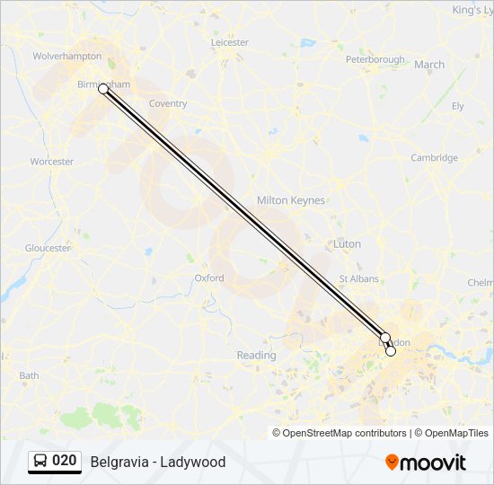 020 Route: Schedules, Stops & Maps - Centenary Square (Updated)