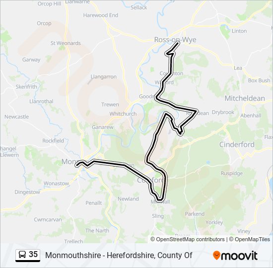 35 Route: Schedules, Stops & Maps - Monmouth (Updated)