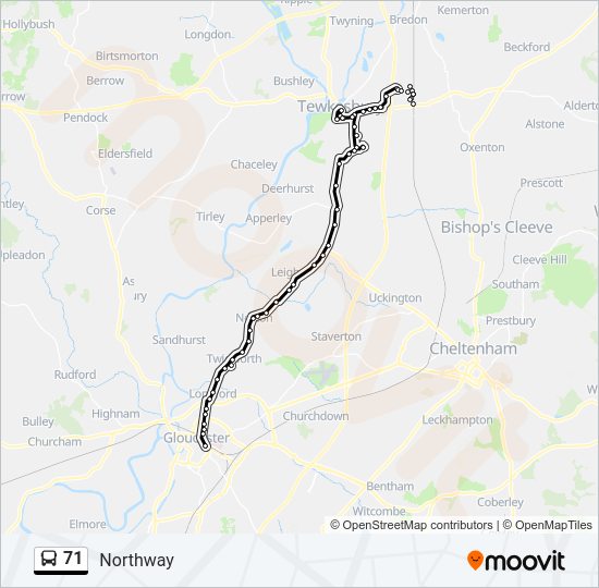 71 Route: Schedules, Stops & Maps - Northway (Updated)