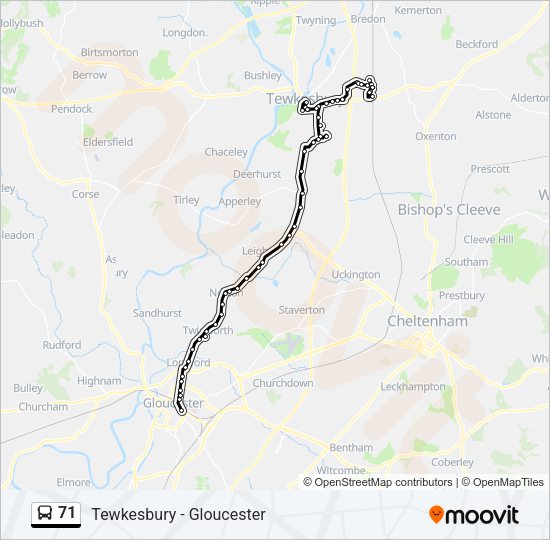 71 Route: Schedules, Stops & Maps - Northway (Updated)