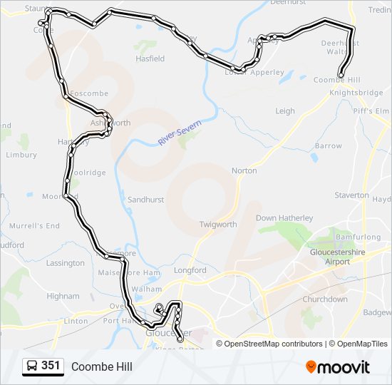 351 Route: Schedules, Stops & Maps - Coombe Hill (Updated)