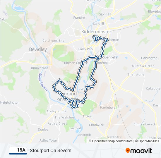 15a Route: Schedules, Stops & Maps - Stourport-On-Severn (Updated)
