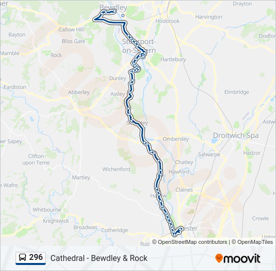 296 Route: Schedules, Stops & Maps - Worcester (Updated)