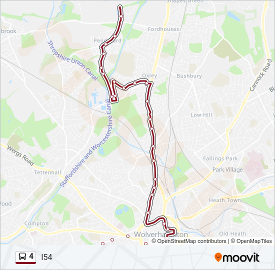 4 Route: Schedules, Stops & Maps - I54 (Updated)