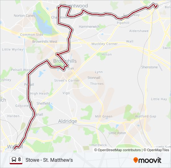 8 Route: Schedules, Stops & Maps - Bus Station (Updated)