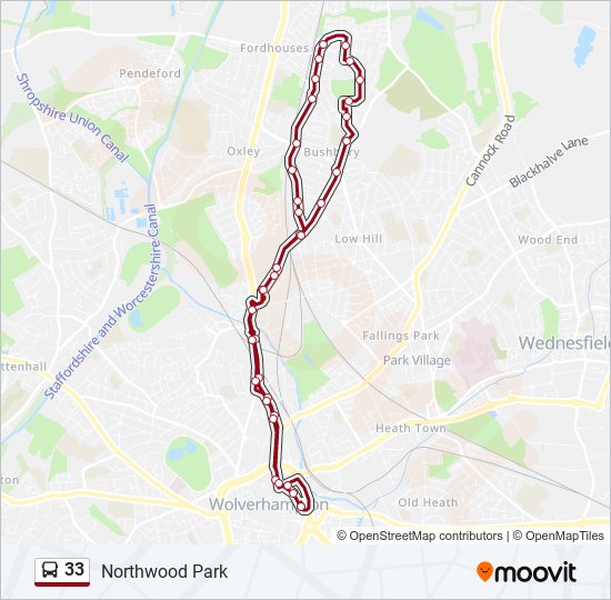 33 Route: Schedules, Stops & Maps - Northwood Park (Updated)
