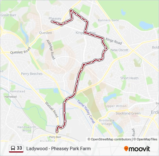 33 Route: Schedules, Stops & Maps - Collingwood Centre (Updated)
