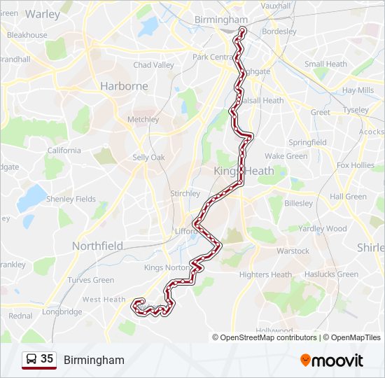 35 Route: Schedules, Stops & Maps - Birmingham (Updated)