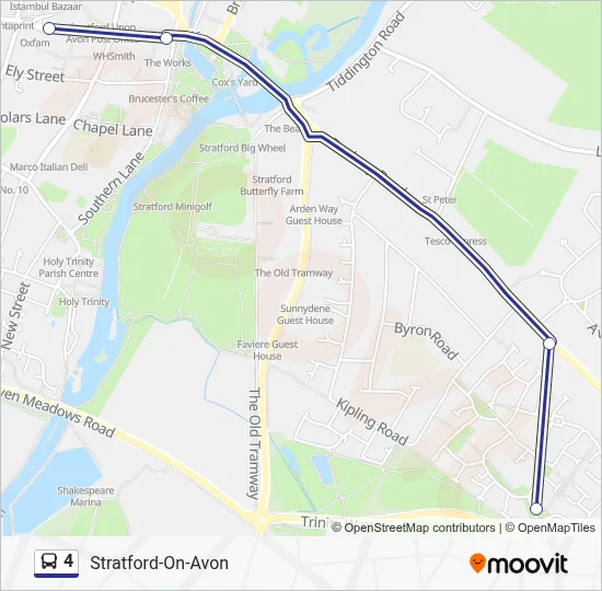 4 Route: Schedules, Stops & Maps - Adj Natwest Bank (Updated)