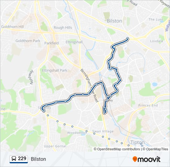 229 Route: Schedules, Stops & Maps - Bilston (Updated)