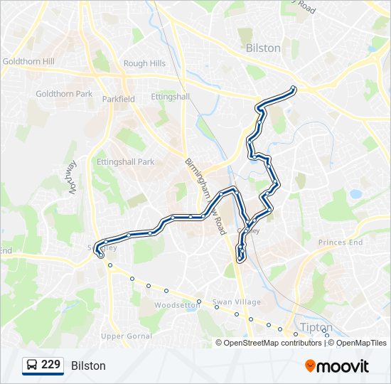 229 Route: Schedules, Stops & Maps - Bilston (Updated)