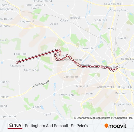 10a Route: Schedules, Stops & Maps - Wolverhampton (Updated)