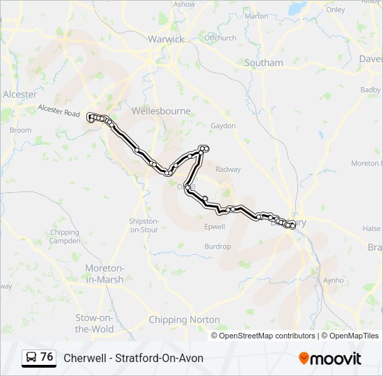 76 Route: Schedules, Stops & Maps - Stratford (Updated)