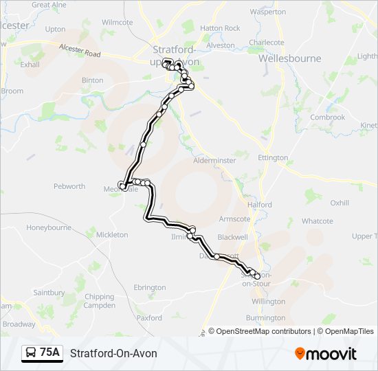 75a Route: Schedules, Stops & Maps - Shipston on Stour (Updated)