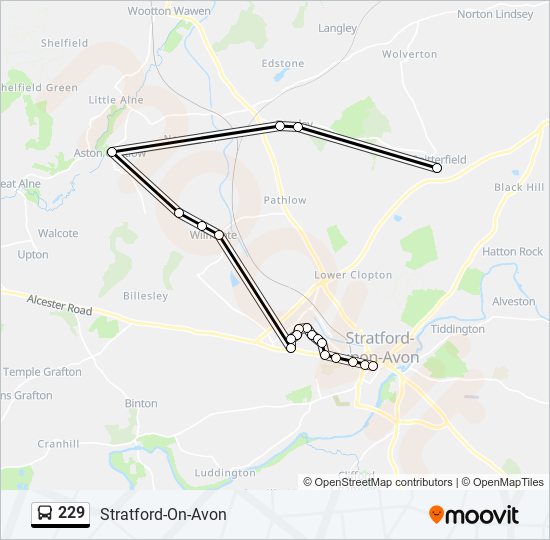 229 Route: Schedules, Stops & Maps - Stratford-Upon-Avon (Updated)