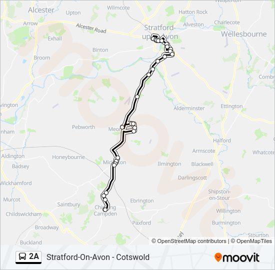 2a Route: Schedules, Stops & Maps - Chipping Campden (Updated)