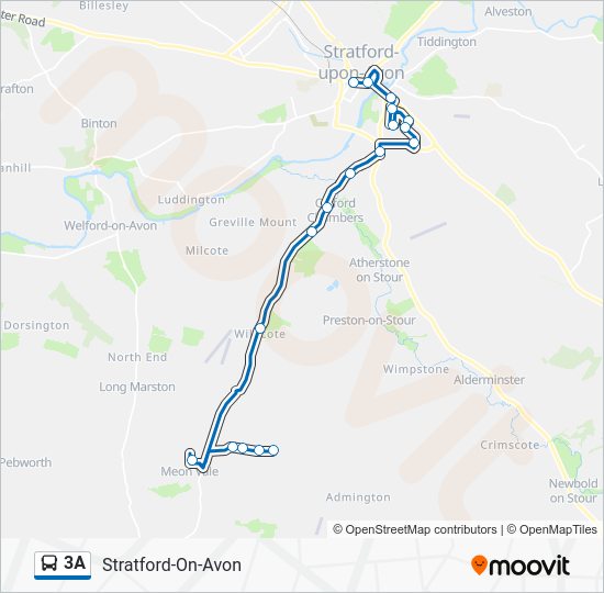 3A Route: Schedules, Stops & Maps - College Arms (Updated)