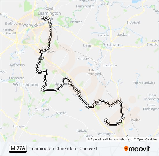 77a Route: Schedules, Stops & Maps - Milverton (Updated)