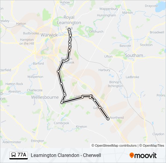 77a Route: Schedules, Stops & Maps - Temple Herdewyke (Updated)