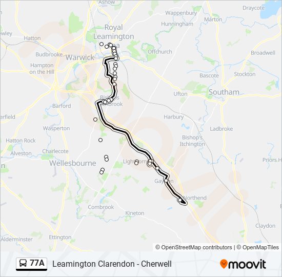 77a Route: Schedules, Stops & Maps - Temple Herdewyke (Updated)