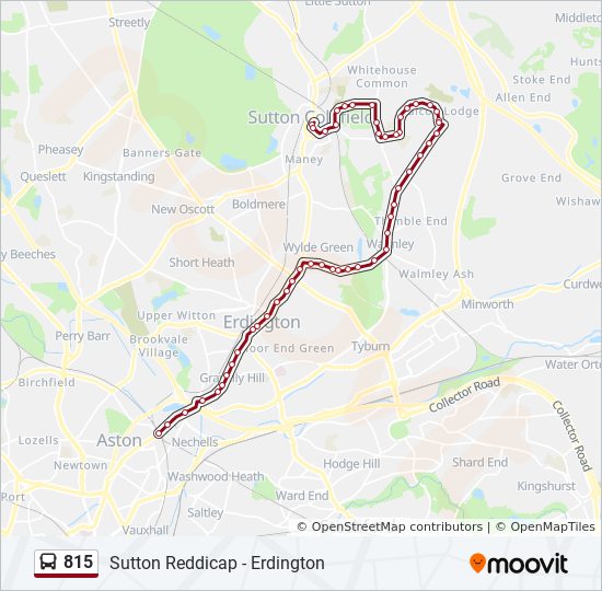 815 Route: Schedules, Stops & Maps - Sutton Coldfield (Updated)