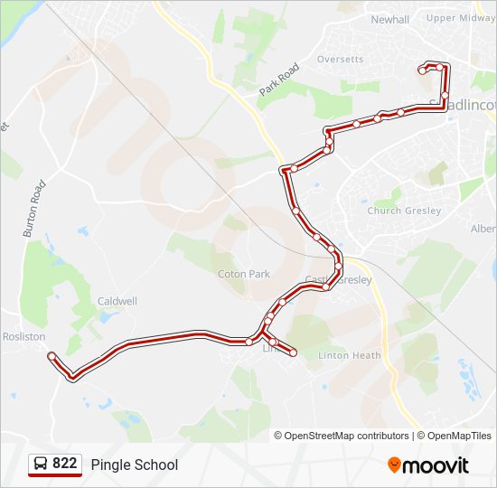 822 Route: Schedules, Stops & Maps - Pingle School (Updated)